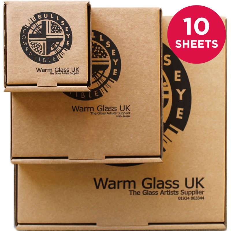 Bullseye Glass: 3mm Mega Tekta Saver Packs – Warm Glass