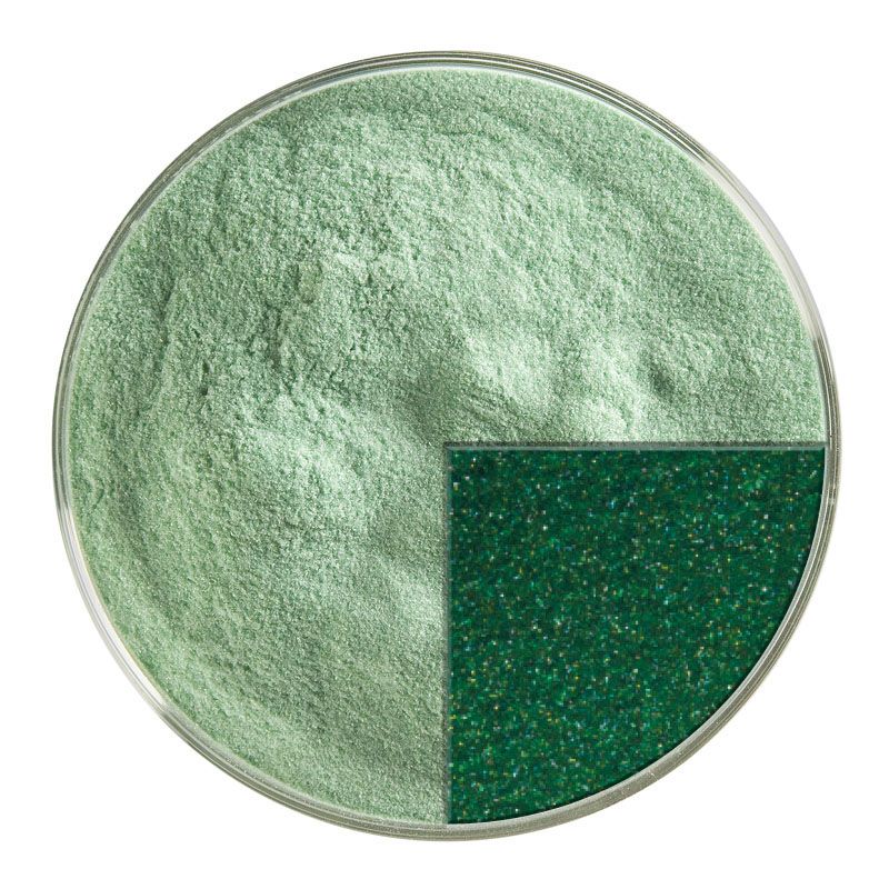 Bullseye Glass Frit: Aventurine Green Trans Powder 1112.08 – Warm Glass