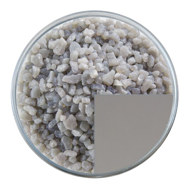 Bullseye Glass Frit: Elephant Grey Opal Coarse 0206.03 – Warm Glass