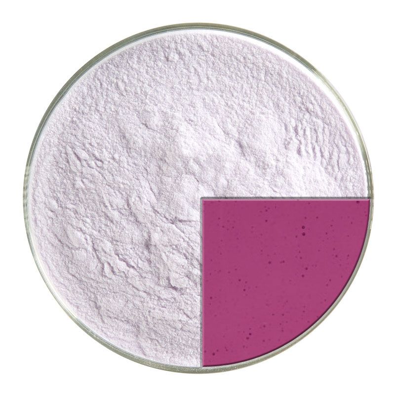 Bullseye Glass Frit: Fuchsia Trans Powder 1332.08 – Warm Glass