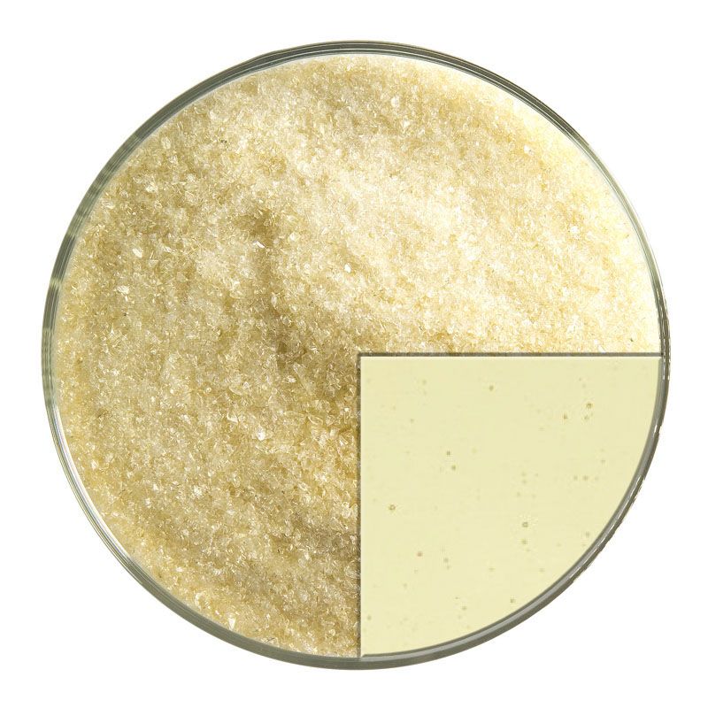 Bullseye Glass Frit: Light Amber Trans Fine Frit 1437.01 – Warm Glass
