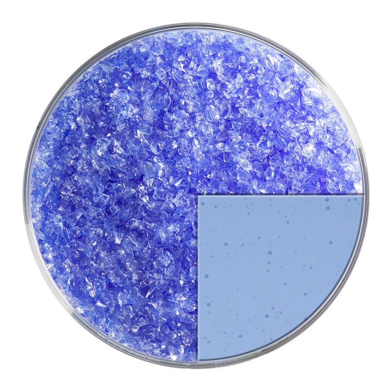 Bullseye Glass Frit: Light Sky Blue Trans Medium Frit 1414.02 – Warm Glass