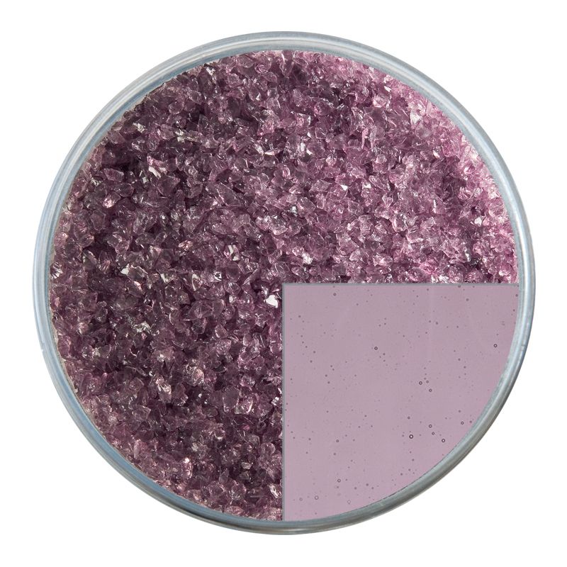 Bullseye Glass Frit: Light Violet Transparent Medium 1428.02 – Warm Glass