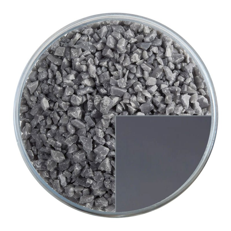Bullseye Glass Frit: Slate Grey Opal Coarse 0236.03 – Warm Glass