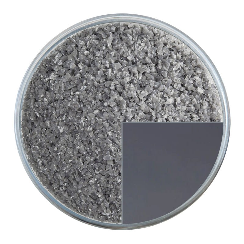 Bullseye Glass Frit: Slate Grey Opal Medium 0236.02 – Warm Glass
