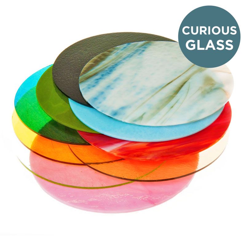 Bullseye Glass: Mega Curious Circle Pack – Warm Glass