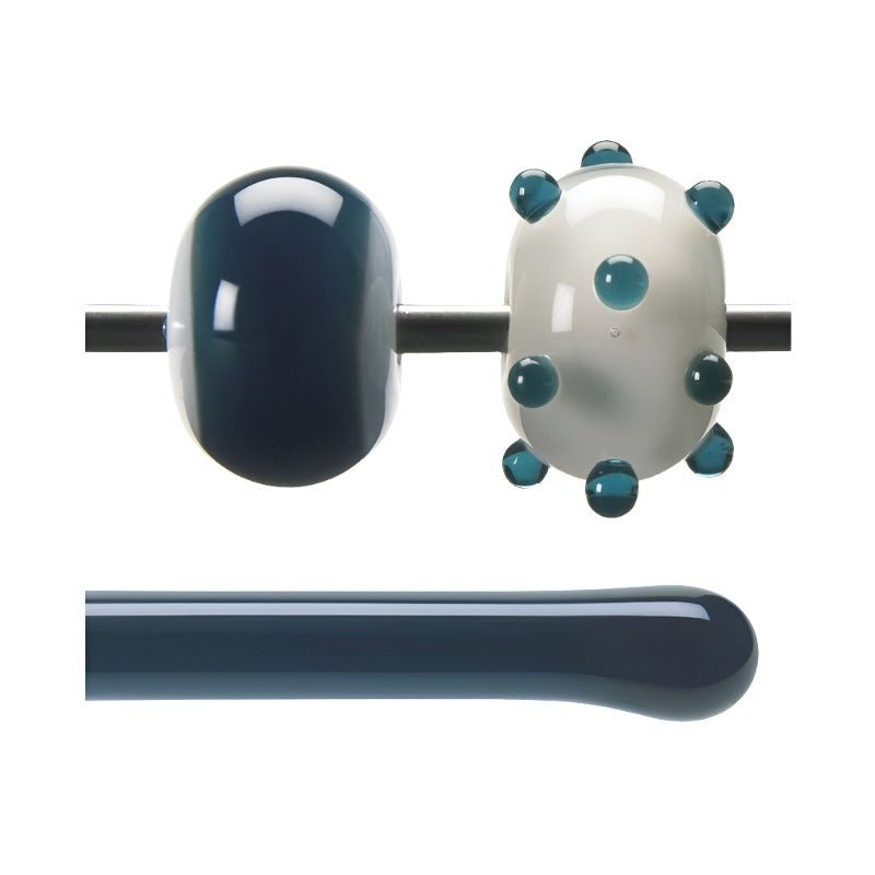 Bullseye Glass Rod: Aquamarine Blue Transparent 1108 – Warm Glass