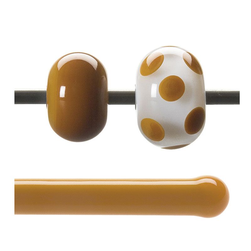 Bullseye Glass Rod: Butterscotch Opal 0337 – Warm Glass