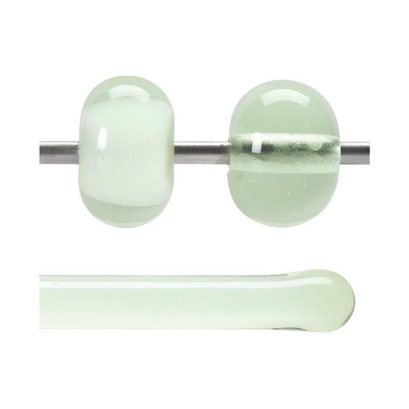 Bullseye Glass Rod: Grass Green Tint 1807 – Warm Glass