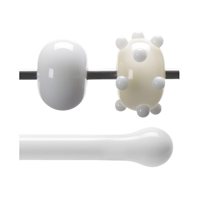 Bullseye Glass Rod: Opaque White Opal 0013 – Warm Glass