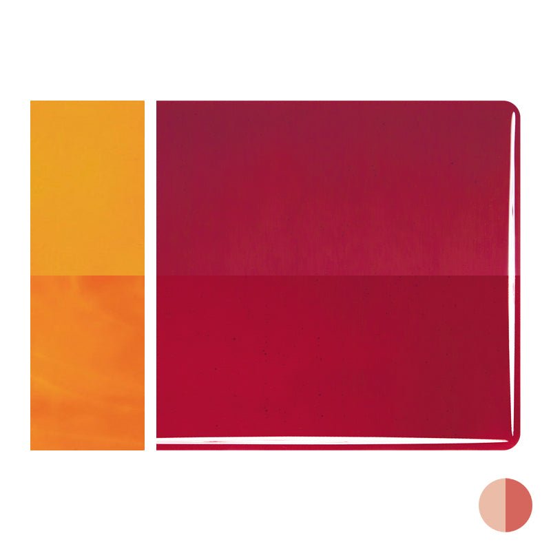 Bullseye Sheet Glass: 3mm Garnet Red Striker Transparent 1322.30 – Warm ...