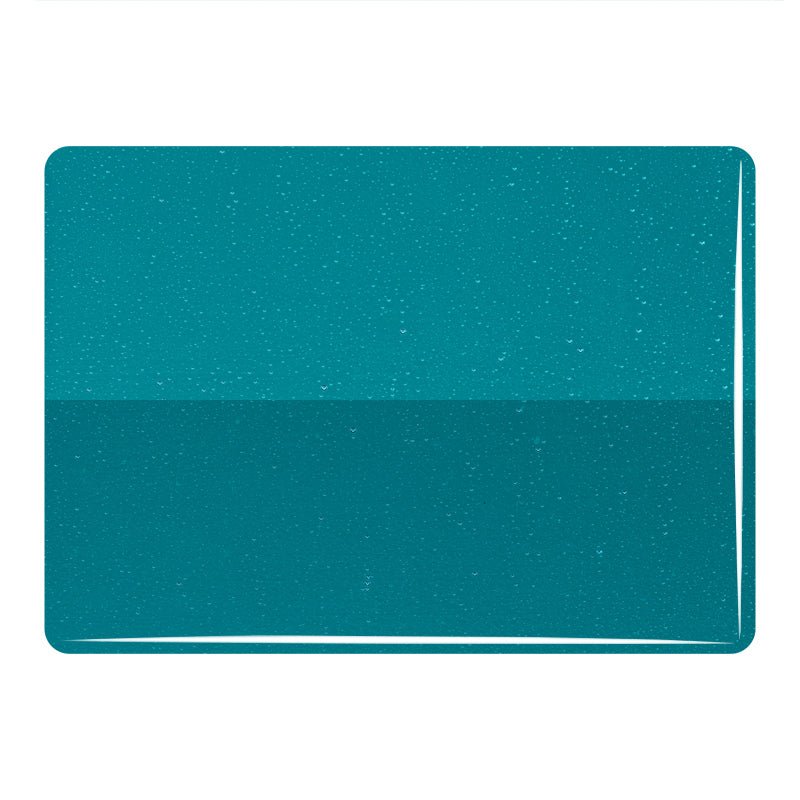 Bullseye Sheet Glass: 3mm Peacock Blue Transparent 1176.30 – Warm Glass