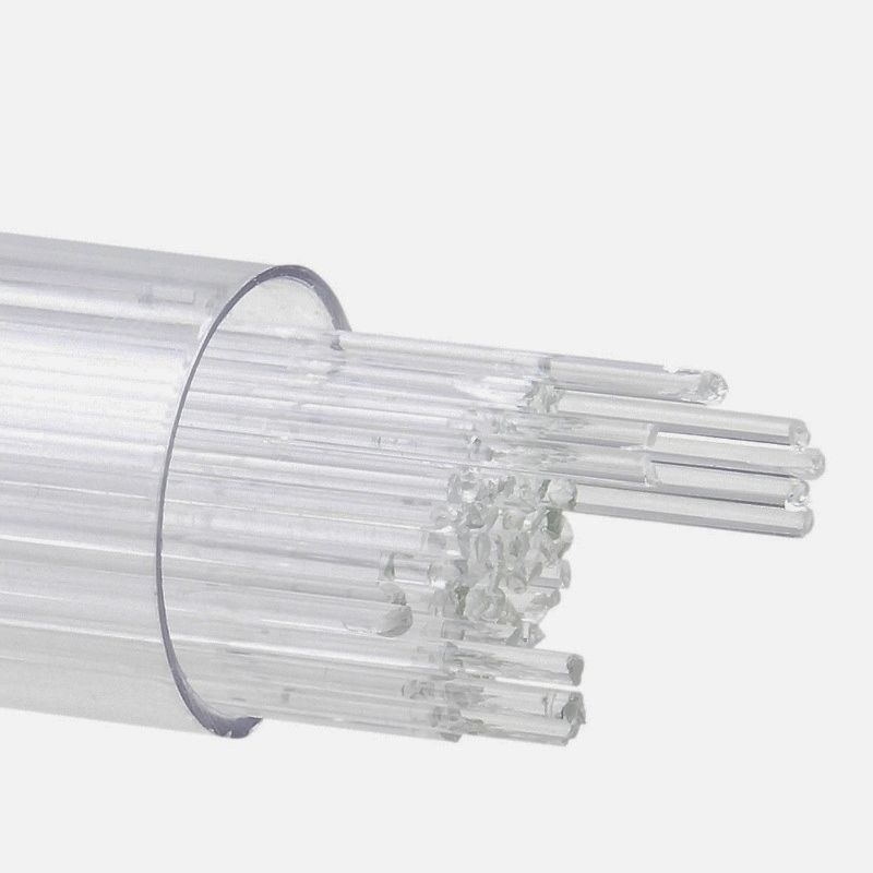 Bullseye Stringers: 1mm Clear Transparent 1101 – Warm Glass