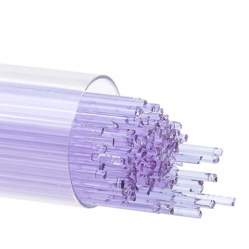 Bullseye Stringers: 1mm Neo Lavender Shift Transparent 1442 – Warm Glass