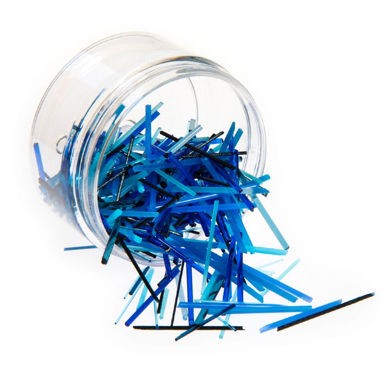 Bullseye Stringfetti: Blue Mix – Warm Glass