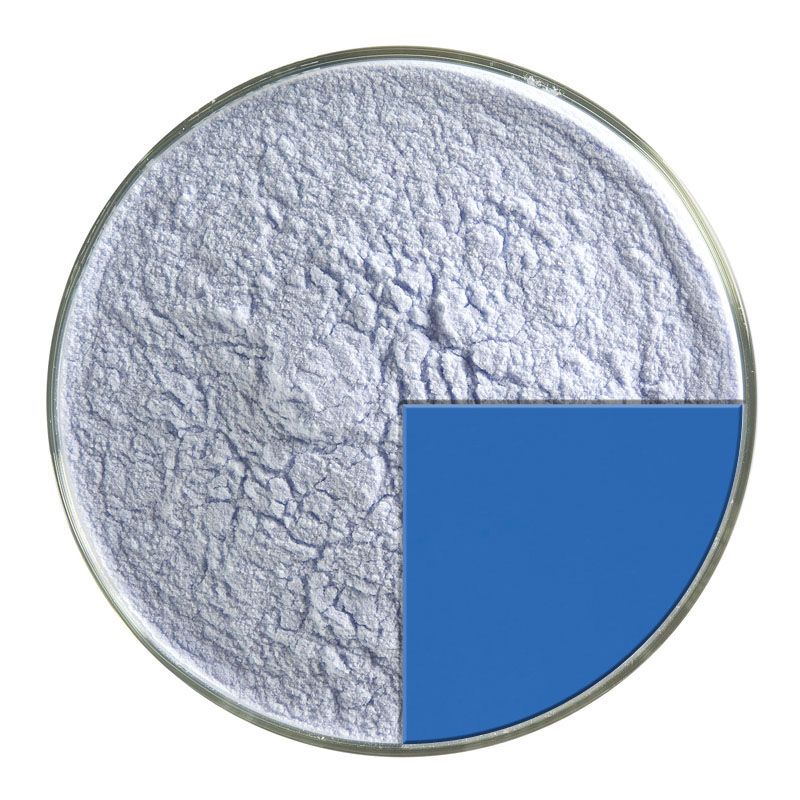 Bullseye Glass Frit: Cobalt Blue Opal Powder 0114.08 – Warm Glass