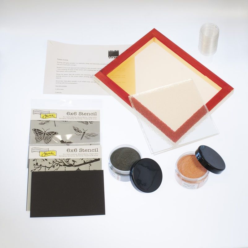 Create Your Own: Powder Prints – Warm Glass
