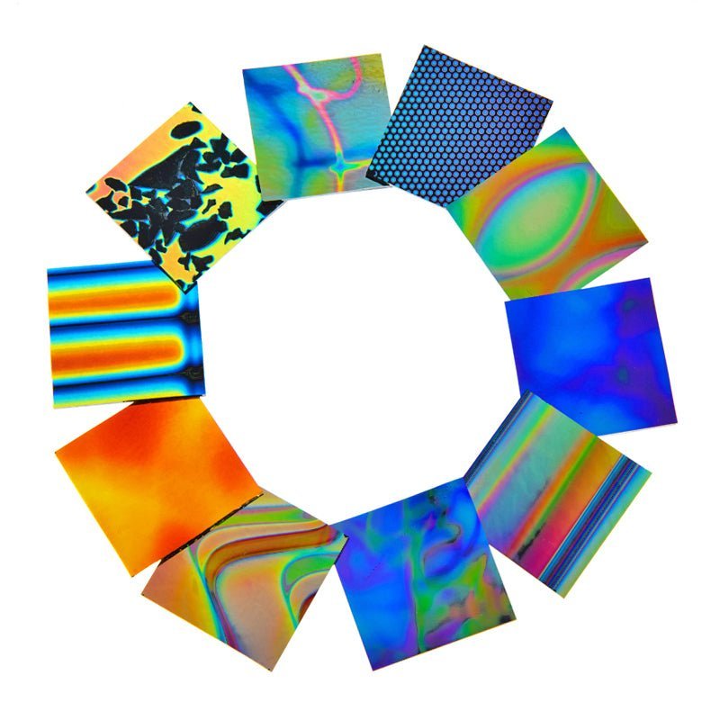 Dichroic Sample Pack: Pattern on Black – Warm Glass