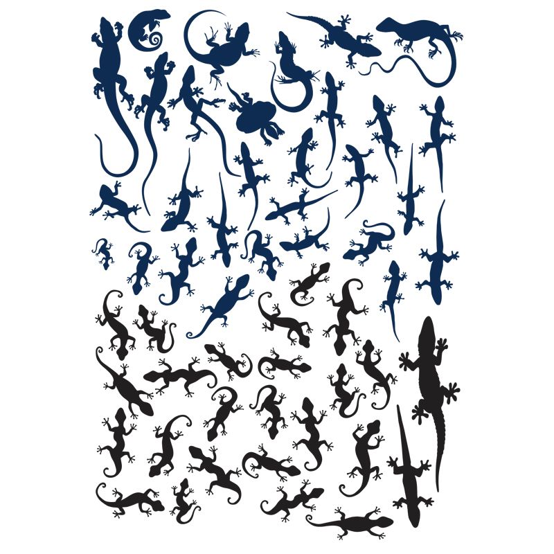 Gecko Decal 10 x 14.5cm (Lead Free) – Warm Glass